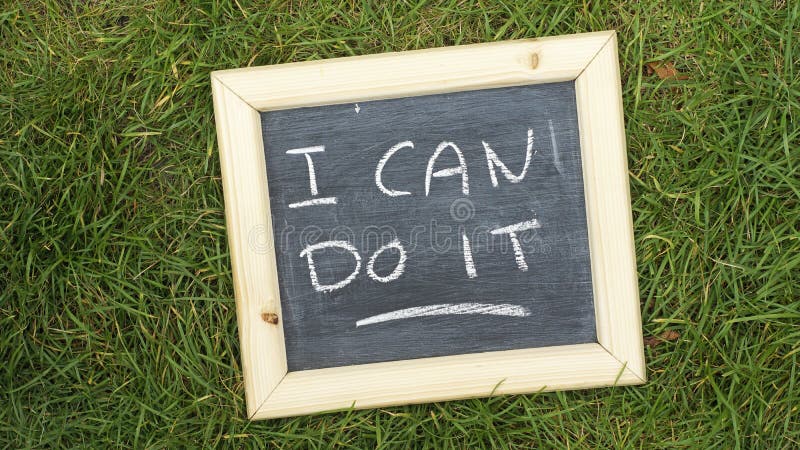I can do it stock image. Image of confidence, memo, business - 44907115