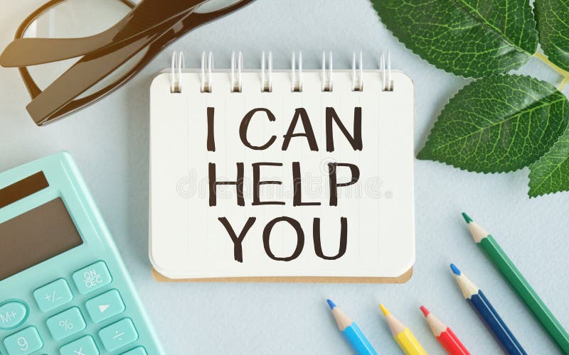 I Can Help You Written on a Card at the Stock Photo - Image of therapy ...
