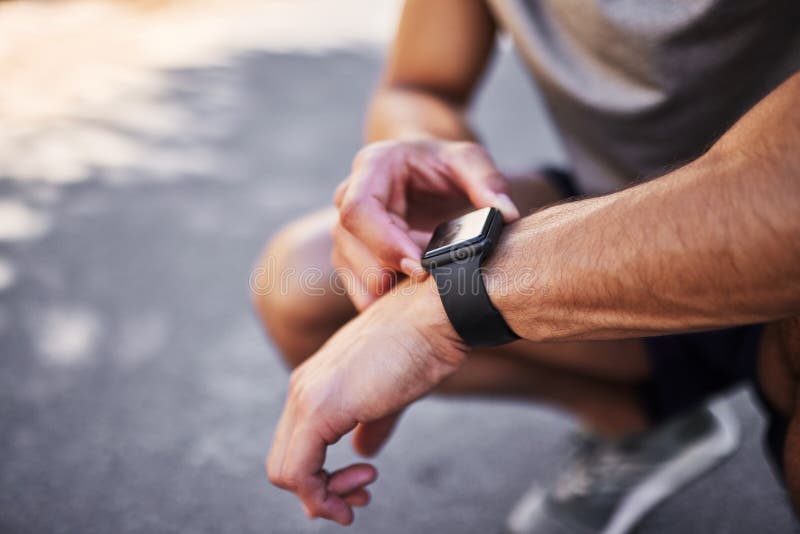 I Can Squeeze in an Hour of Running. an Unrecognizable Man Crouching ...