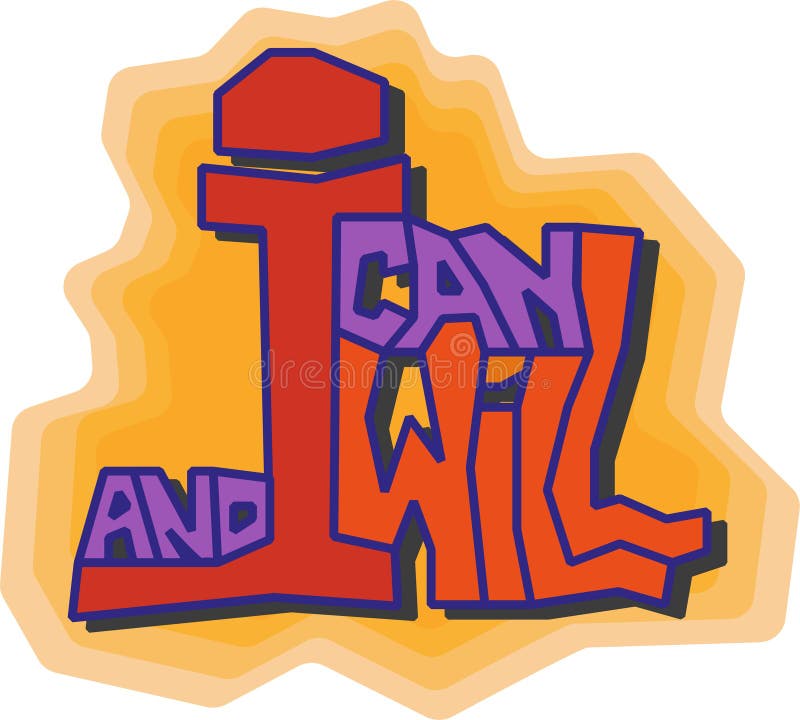 I Can I Will Vector Lettering Stock Illustrations – 247 I Can I Will ...