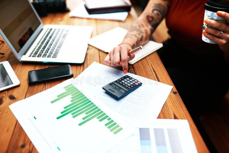 I Cannot Work without My Trusted Calculator. an Unrecognizable ...