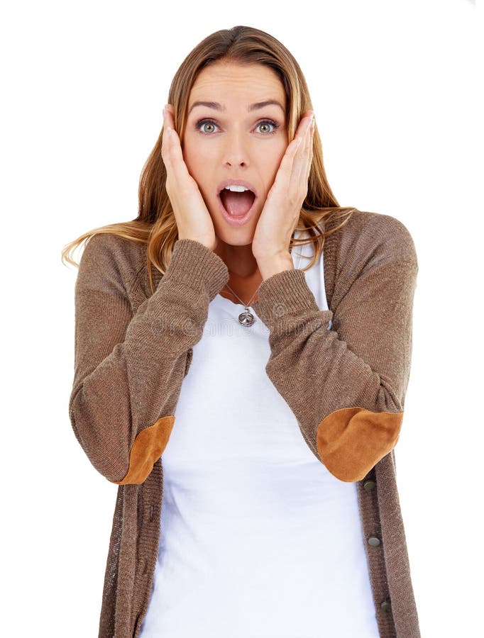 I Cant Believe My Ears. Portrait of an Attractive Young Woman Covering ... I Cant Believe My Ears. Portrait of an Attractive Young Woman Covering ...