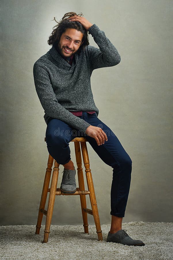 I Cant Help that Im this Handsome. Portrait of a Stylishly Dressed Man ...