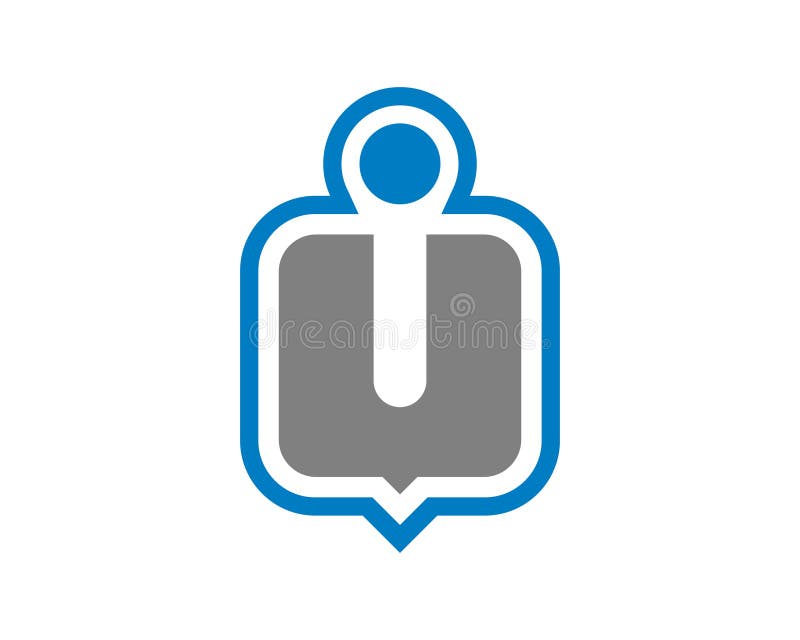 I chat bubble square logo stock vector. Illustration of signage - 302062170