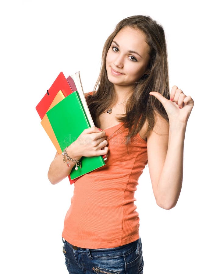 Thinking University Student Stock Image - Image of student, teen: 9548255