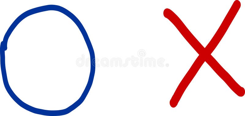 Hand Drawn Circles and Crosses Stock Vector - Illustration of cartoon ...