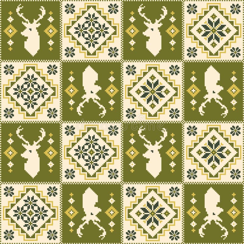 I Designed a Traditional Nordic Pattern Stock Illustration ...
