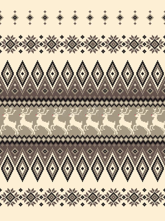 Nordic Pattern Illustration. Stock Illustration - Illustration of ...