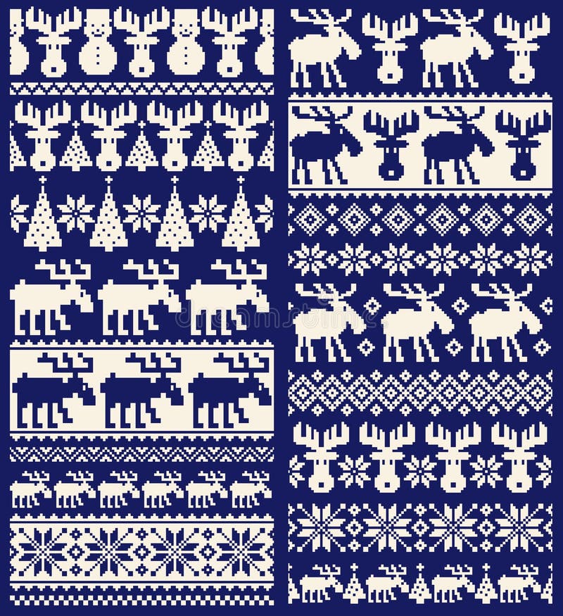 Seamless Material of the Good Nordic-style, Stock Vector - Illustration ...