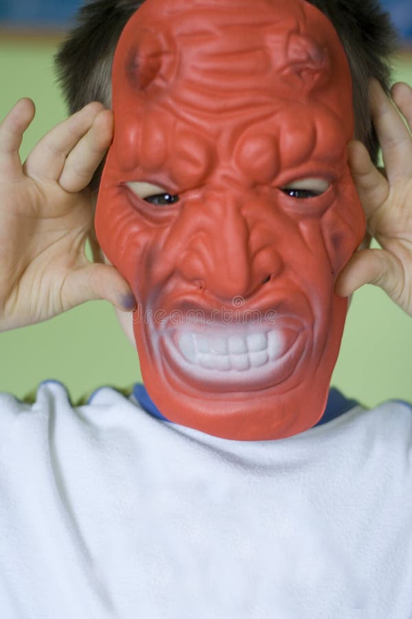 I am devil stock photo. Image of child, masking, like, mask - 506760