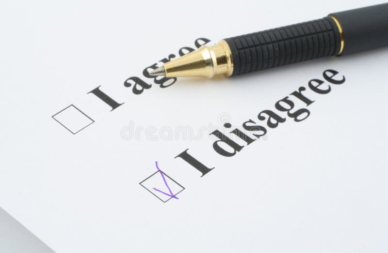 I disagree stock image. Image of disagreement, disagreeable - 699575