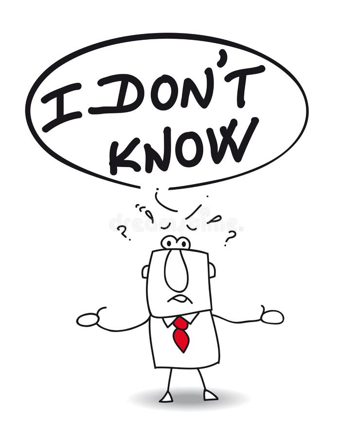 I dont know stock illustration. Illustration of speech - 39837586