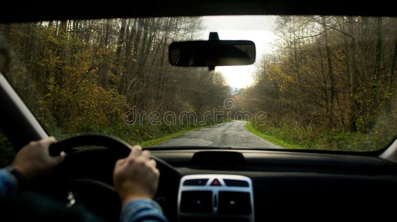 I drive my car stock image. Image of motorway, voyage - 1530487