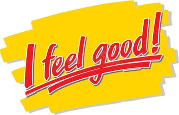 I feel good stock vector. Illustration of good, slogan - 25269309