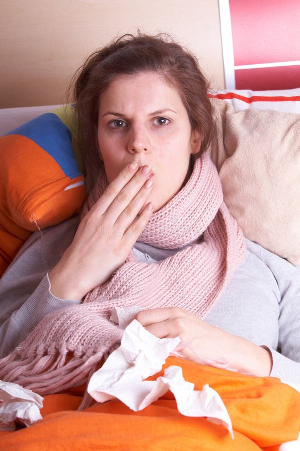 I feel not good stock image. Image of handkerchief, illness - 7961197