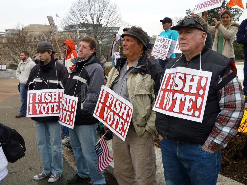 Fishing Protest at the US Capital Editorial Image - Image of rules ...