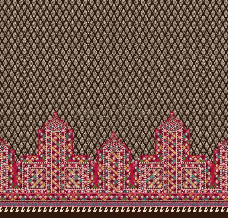 Traditional Digital Printed Design Pattern Stock Illustration ...