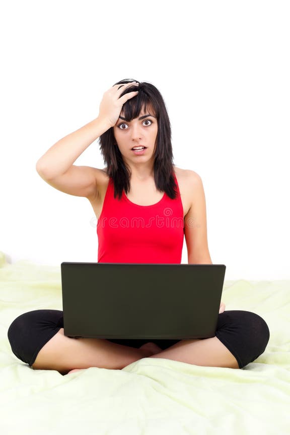 I forgot! stock photo. Image of white, home, adult, confused - 28882262