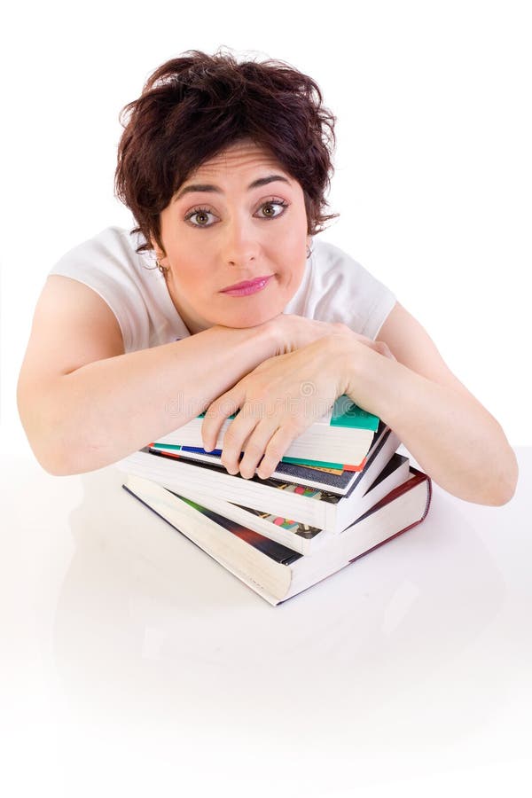 Am I going to pass? stock photo. Image of caucasian, school - 2805968