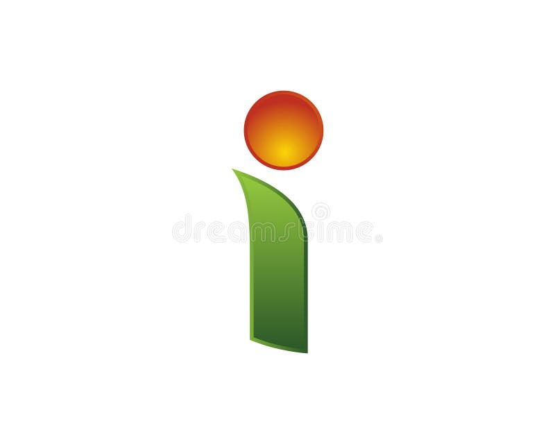 I green logo icon template stock illustration. Illustration of cartoon ...