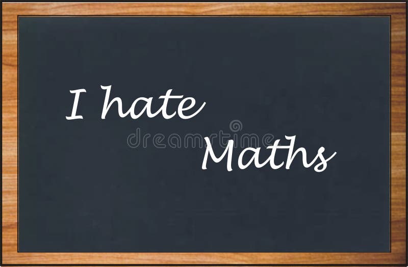 I hate maths stock illustration. Illustration of lessons - 26261239