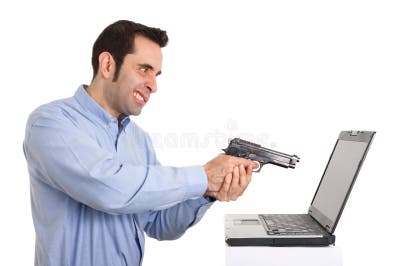 I hate my computer stock image. Image of enmity, space - 14456531