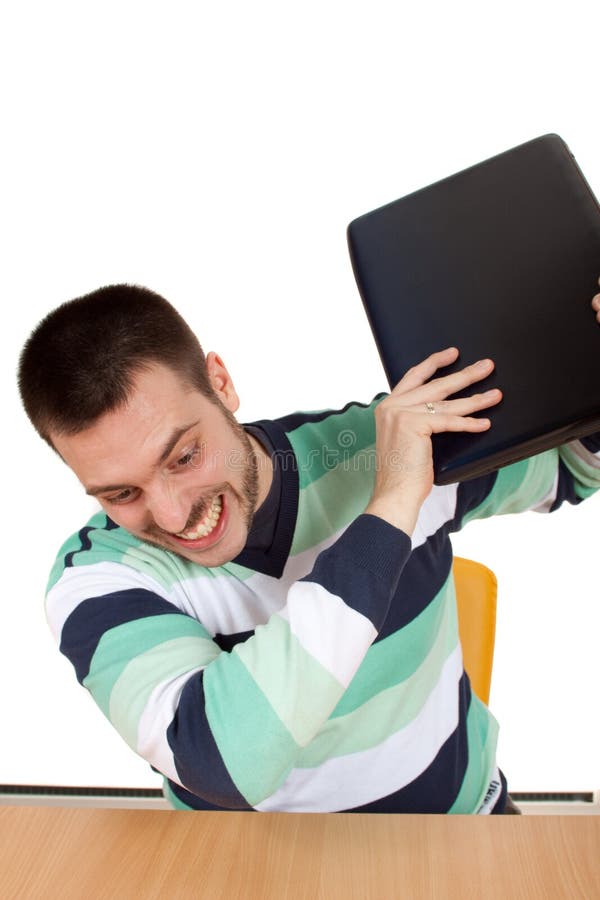 I Hate my Computer stock photo. Image of table, break - 8395294