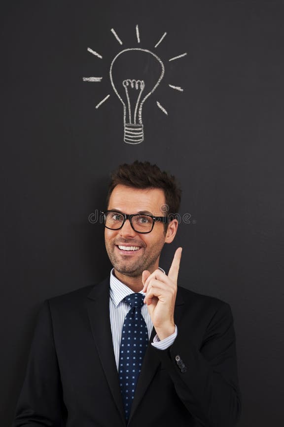 I have good idea! stock image. Image of drawing, creativity - 32000357