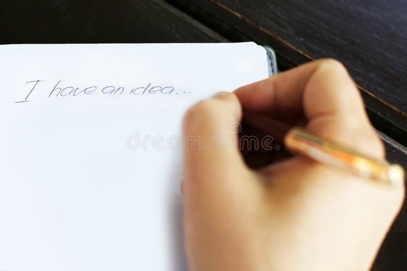 I have an idea stock image. Image of message, alphabet - 43398683