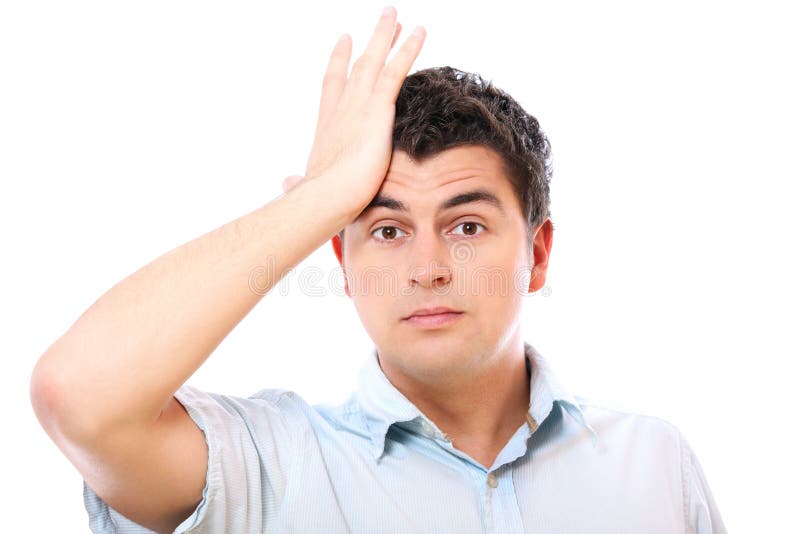 I have a problem stock image. Image of caucasian, pretty - 18982681