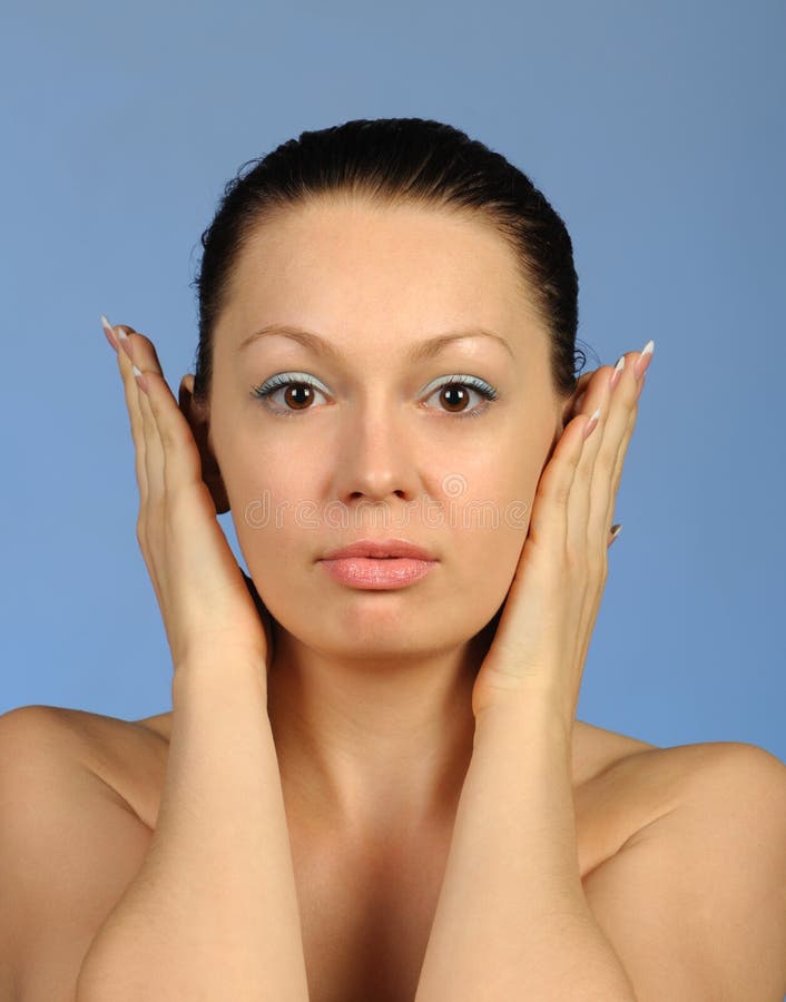 I hear nothing. stock photo. Image of audition, background - 16289252