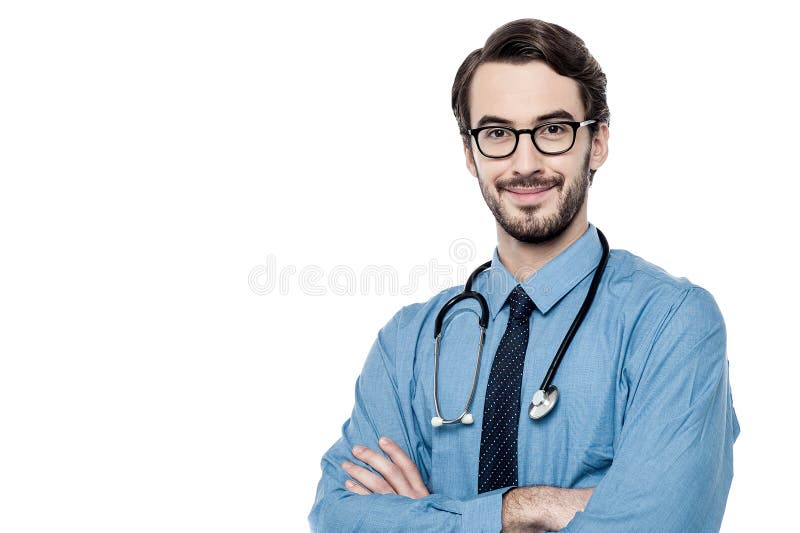 I am here to help you! stock image. Image of health, beard - 48840397