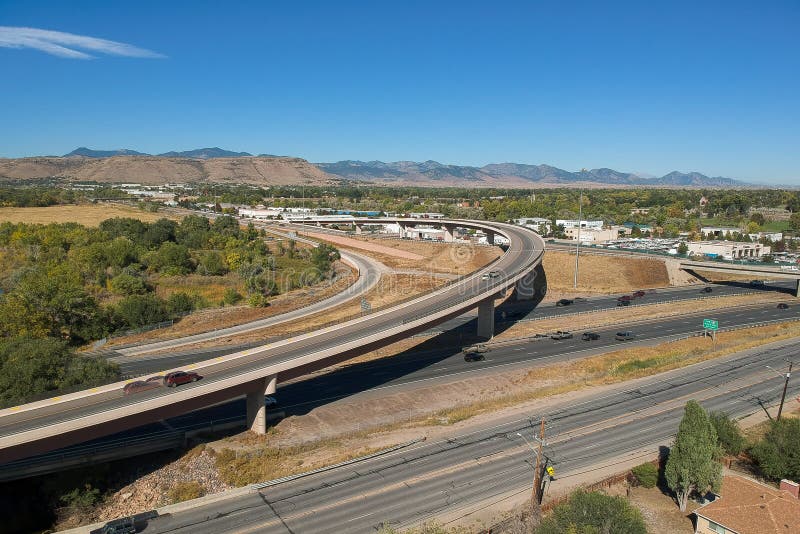 I70 Highway Overpass stock photo. Image of lane, highway - 163556254