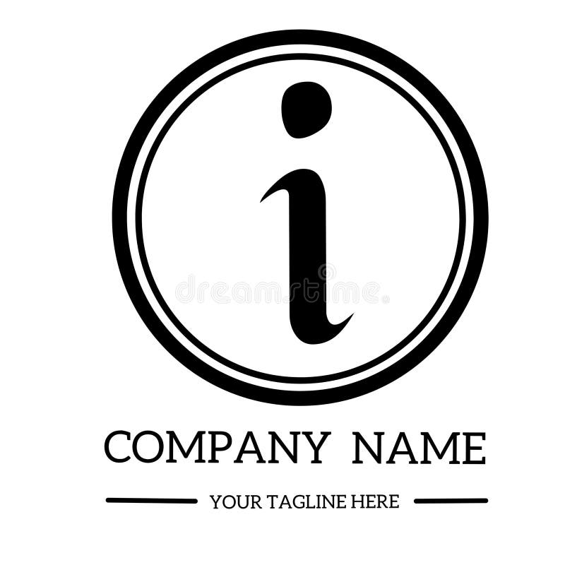 I Initial Logo for Photography Stock Vector - Illustration of vector ...