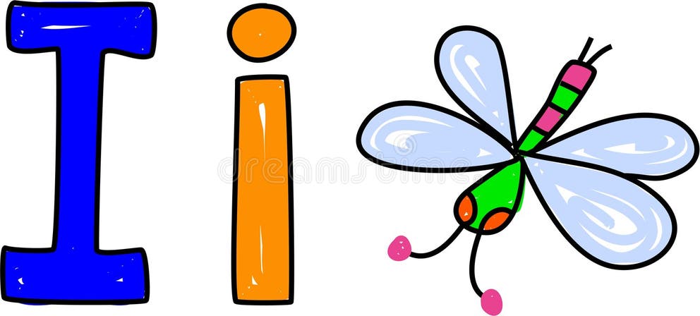I is for insect stock vector. Illustration of alphabet - 1141913