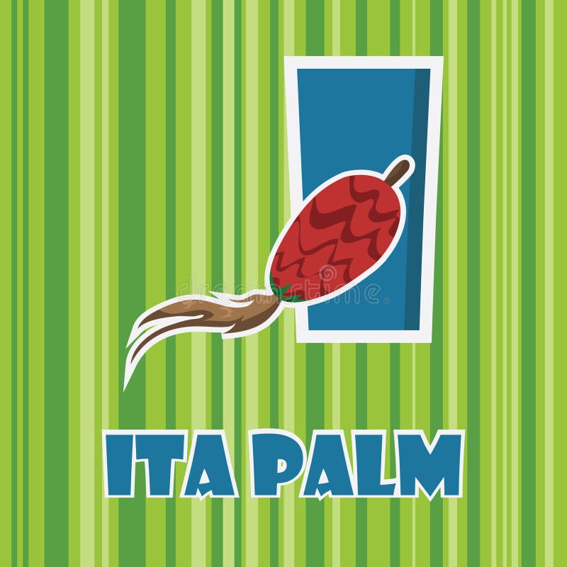 I for Ita Palm. Vector Illustration Decorative Design Stock Vector ...