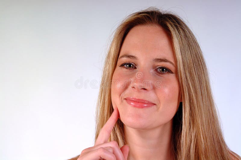 I know stock photo. Image of close, smirk, closeup, background - 220240