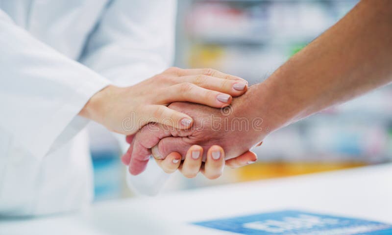 I Know What Will Make You Feel Better. a Pharmacist Holding a Patients ...