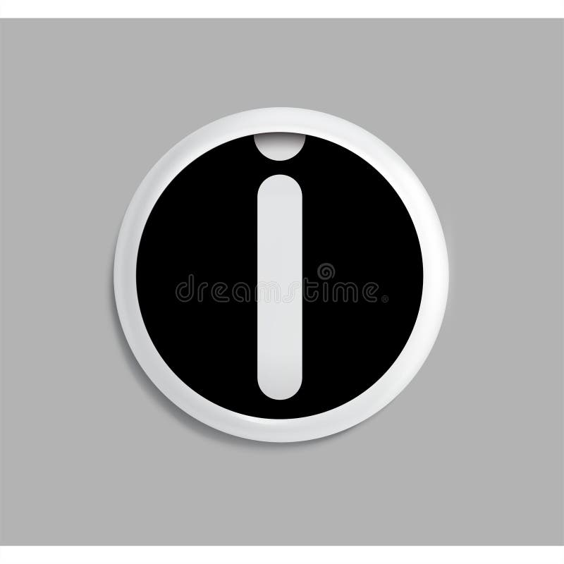 I Letter in Circle Icon Logo Element. Letter Logo Template Stock Vector ...