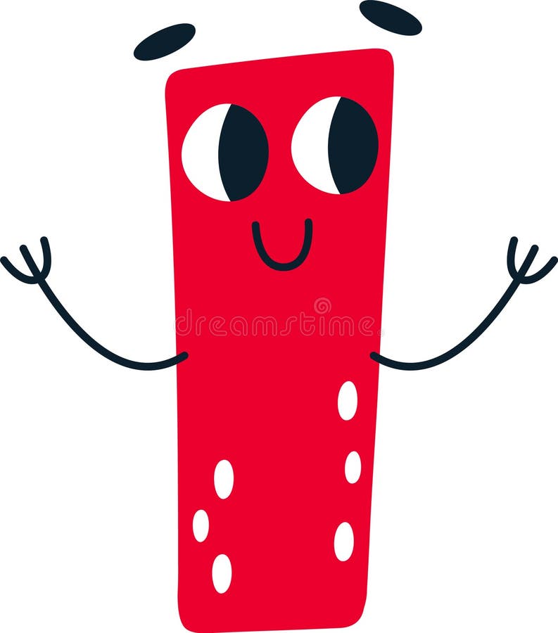 I Letter Funny Children Alphabet Stock Vector - Illustration of funny ...