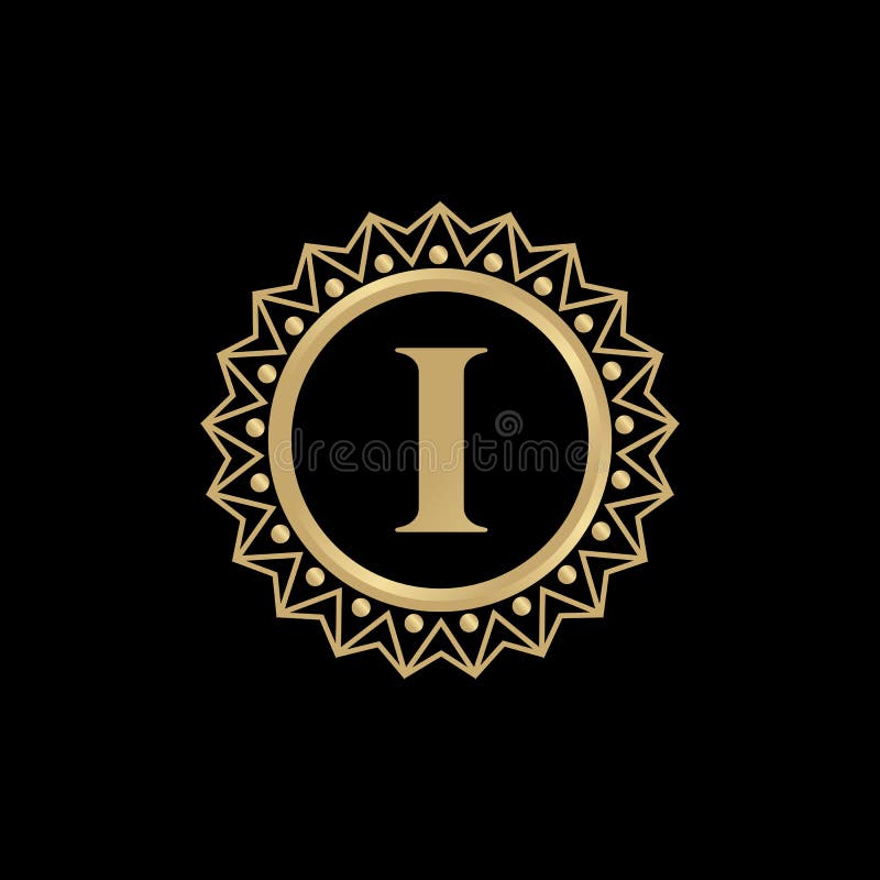 I Letter Initial Icon Logo Design Template Stock Vector - Illustration ...