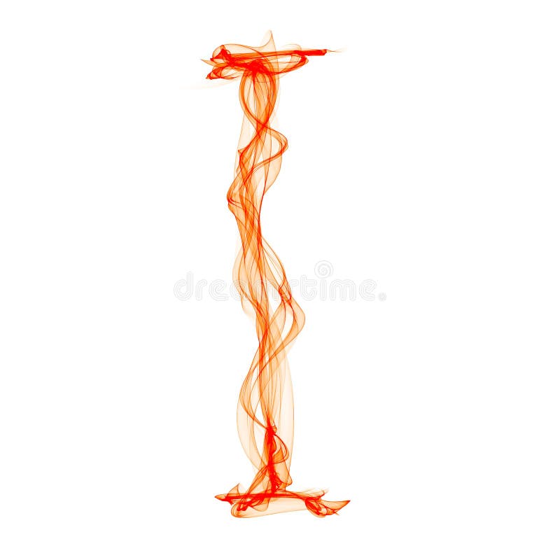 Letter made of fire stock illustration. Illustration of magic - 130775610