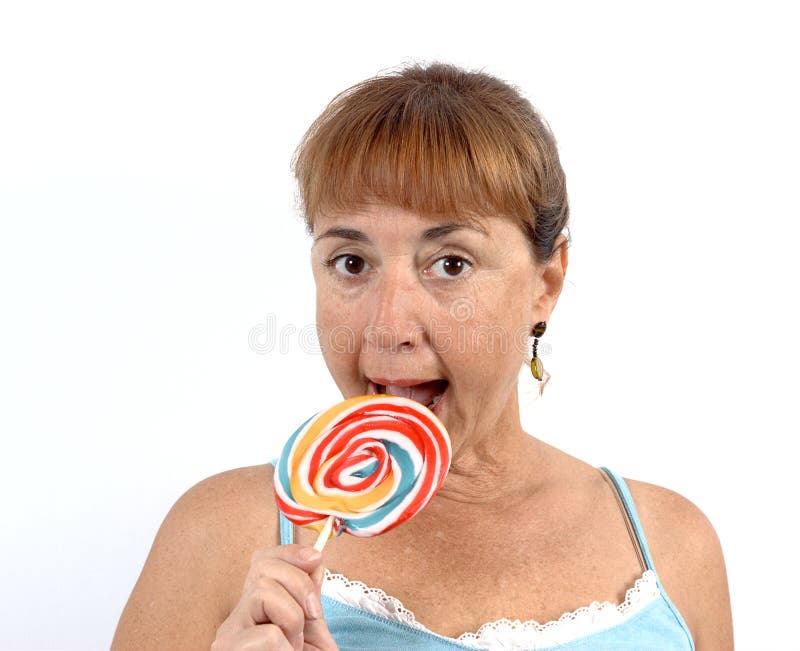 I like it stock image. Image of eating, lady, funny, eyes - 11025747