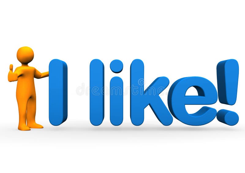 I Like stock illustration. Illustration of advice, character - 29255250