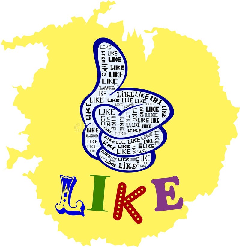 I like button stock vector. Illustration of like, network - 27141399