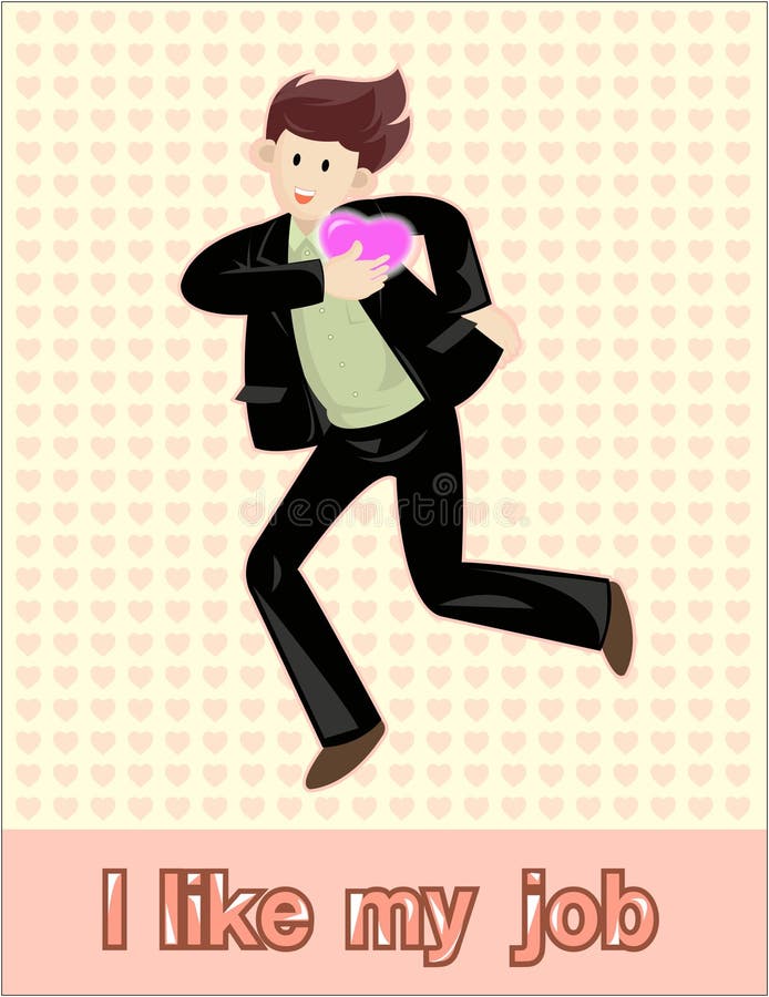 I like my job stock vector. Illustration of business - 11044734