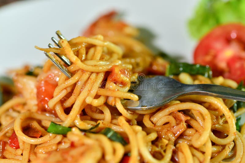 I Like Spaghetti Delicious Food Stock Image - Image of restaurant ...