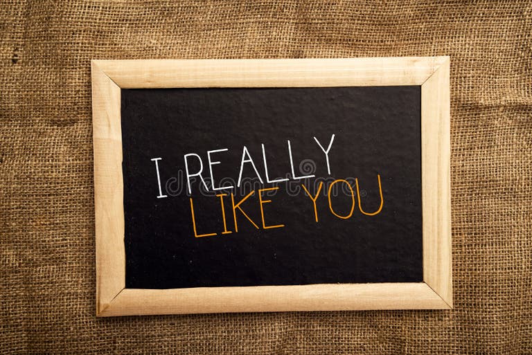 I really like you stock image. Image of affect, chalk - 35898559