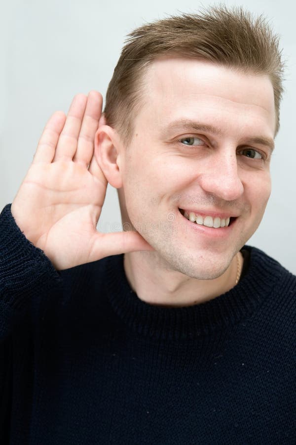 Listening stock image. Image of listening, perception - 3680321