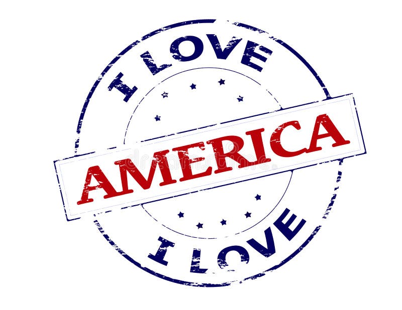 I love America stock vector. Illustration of symbol, charity - 82296303
